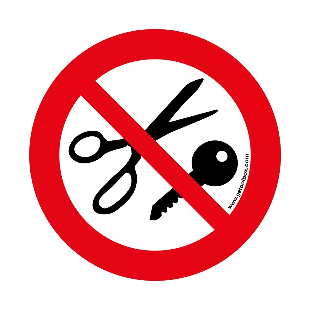 DO NOT BRING IN METAL OBJECTS!' FLOOR SIGN 300 mm - get
